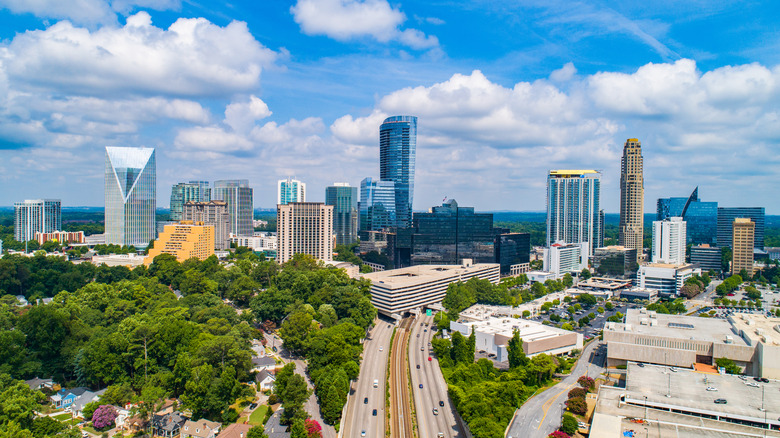 Atlanta's large, upscale shopping center is full of premier retailers ...