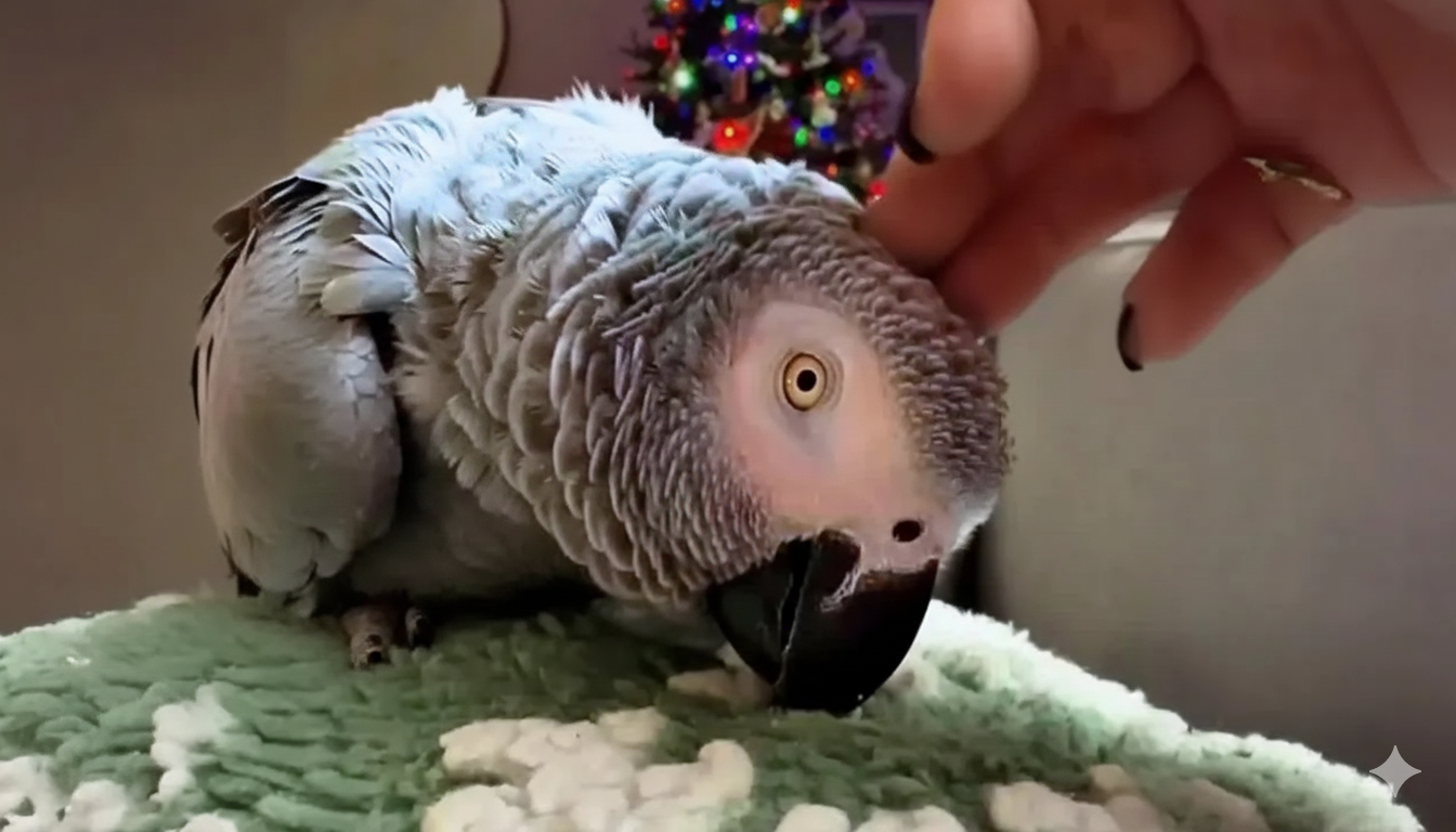 Paralyzed parrot finds his voice - and a family who loves it