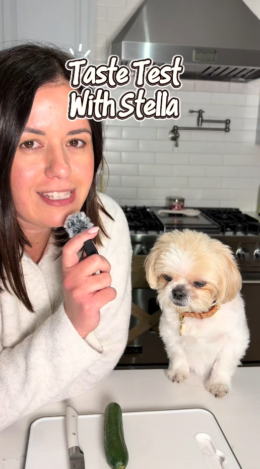Taste testing treats with Stella