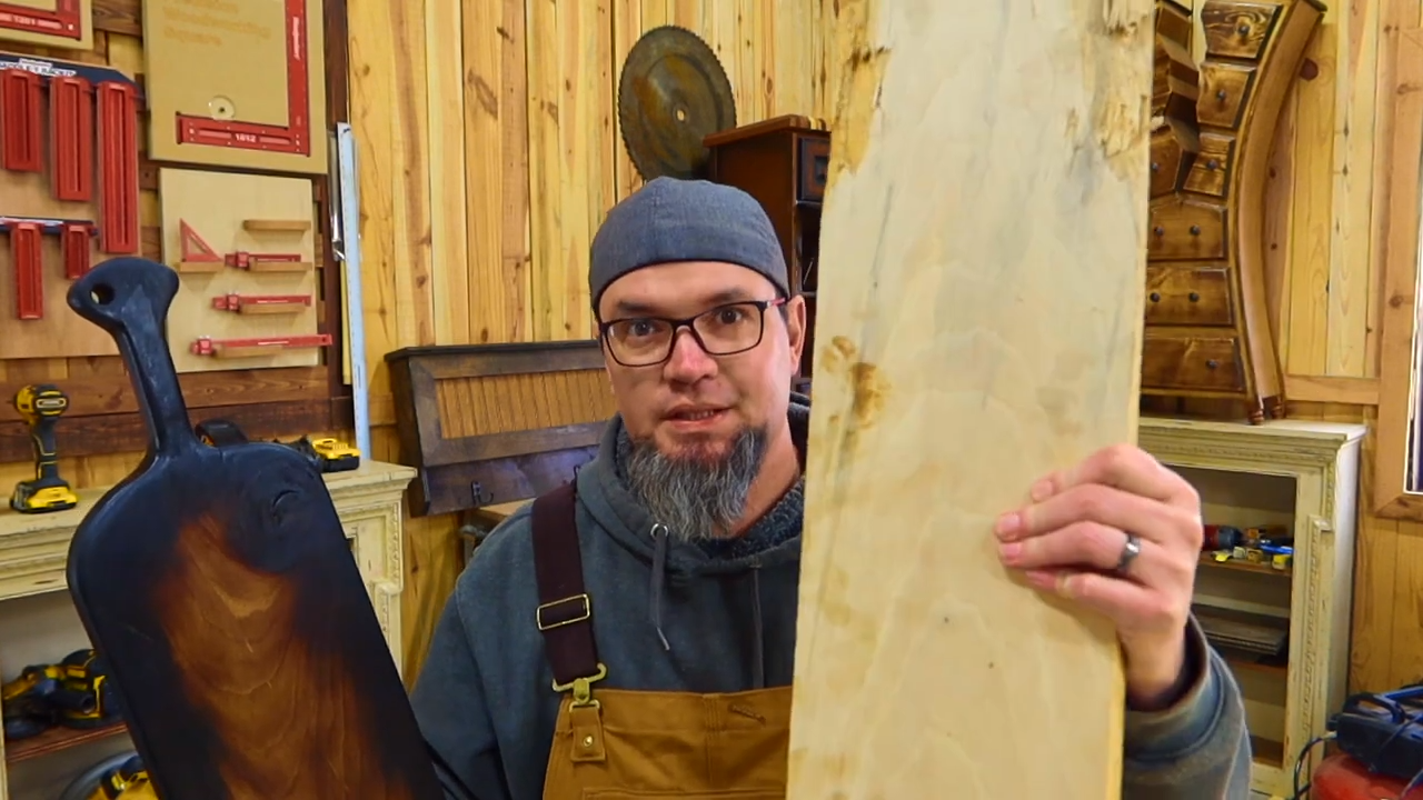 How to build a wooden bread board or pizza peel in minutes