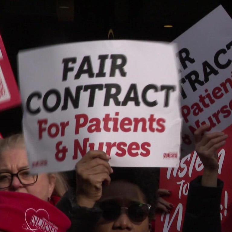 Nurses strike begins in New York City as thousands walk off jobs
