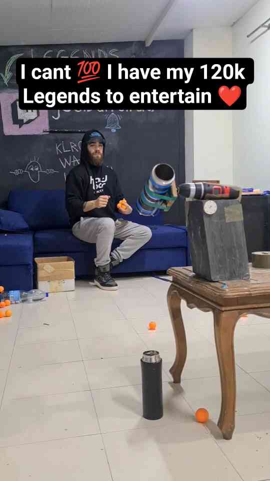 Ping pong ball Hydro Flask trickshot challenge