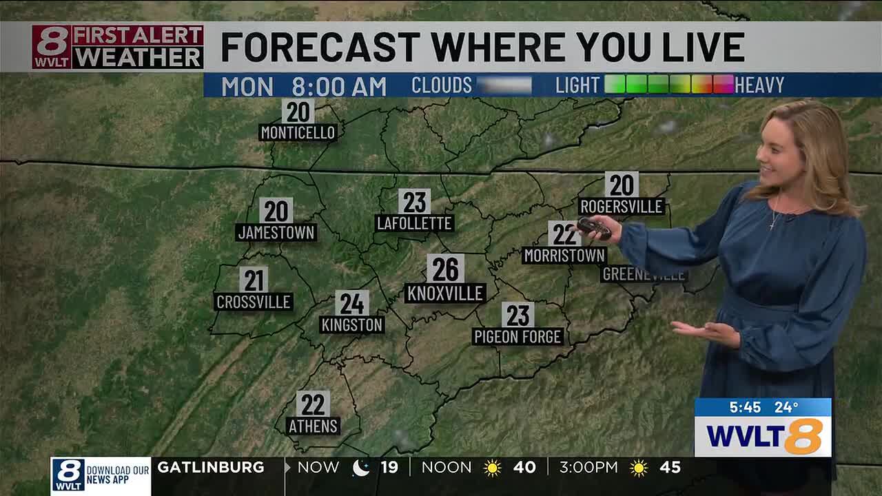 Seasonable and sunny start before possible midweek snow