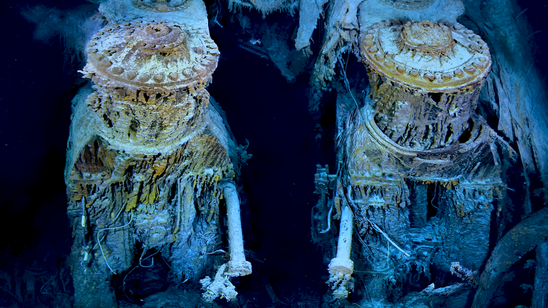 Titanic hit the ocean floor like a freight train - and left this behind