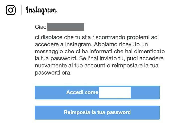 Instagram ti chiede di reimpostare la password? Allora sei già sul Dark Web