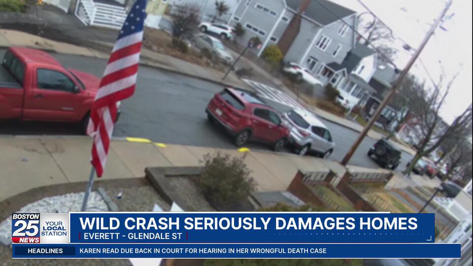 Wild crash seriously damages homes in Everett