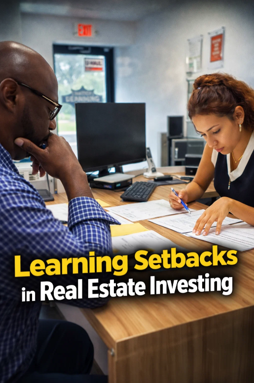 Learning from setbacks in real estate investing