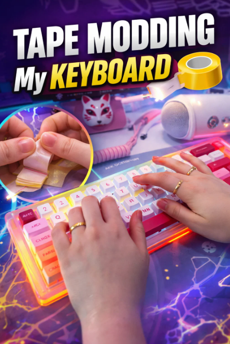 Tape modding my keyboard was so satisfying