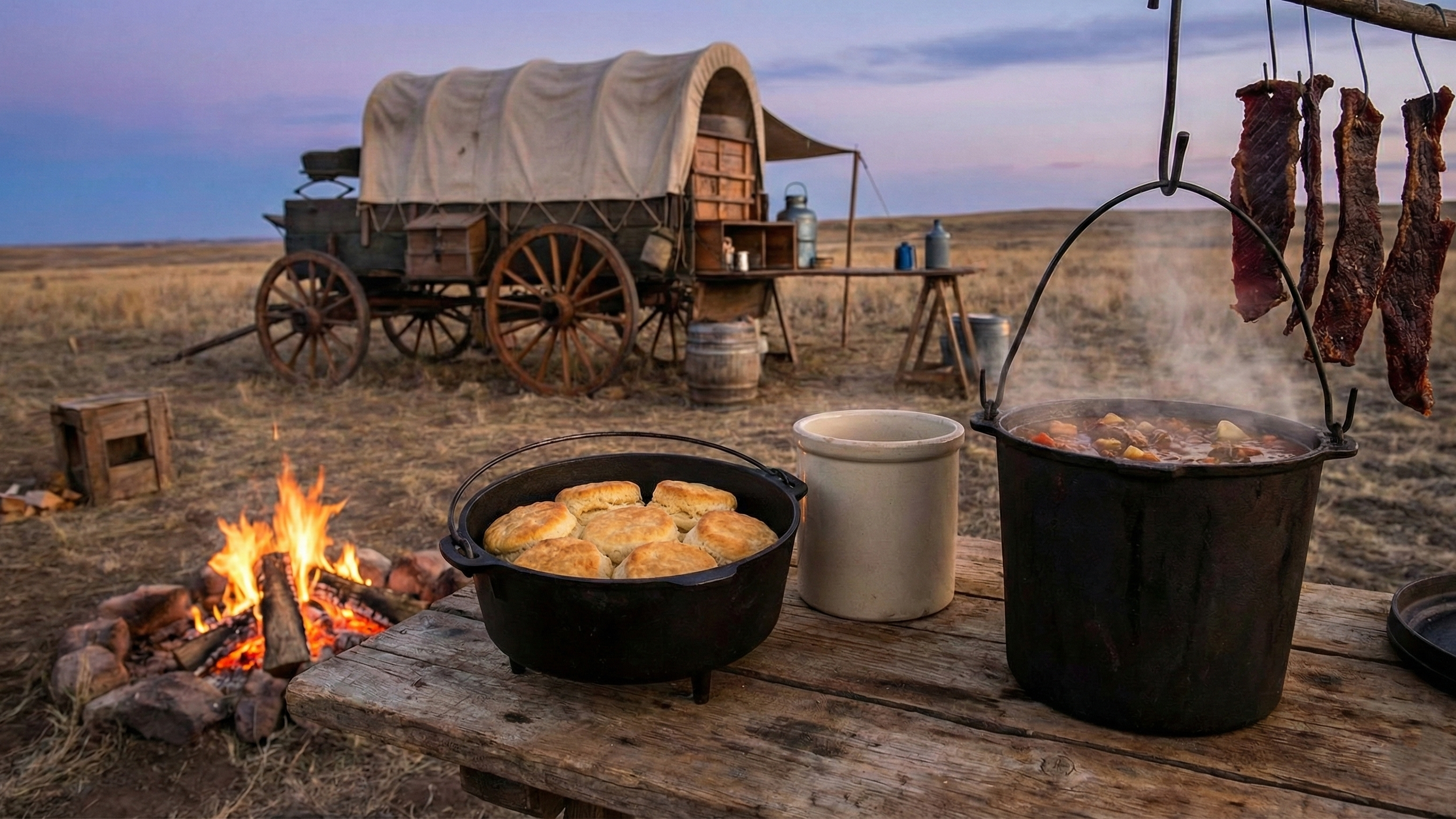 What kept cowboys alive in the harsh Wild West