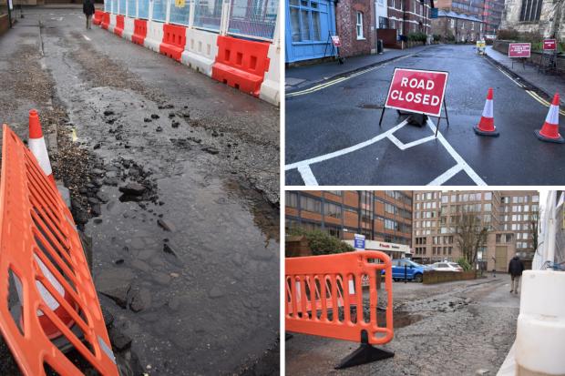 'Void' opens under York street - road closed
