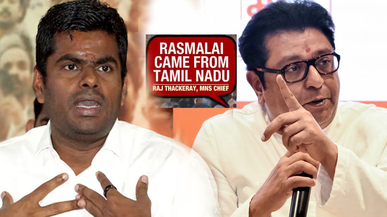 BJP leader Annamalai hits back at Raj Thackeray over 'rasmalai' jibe