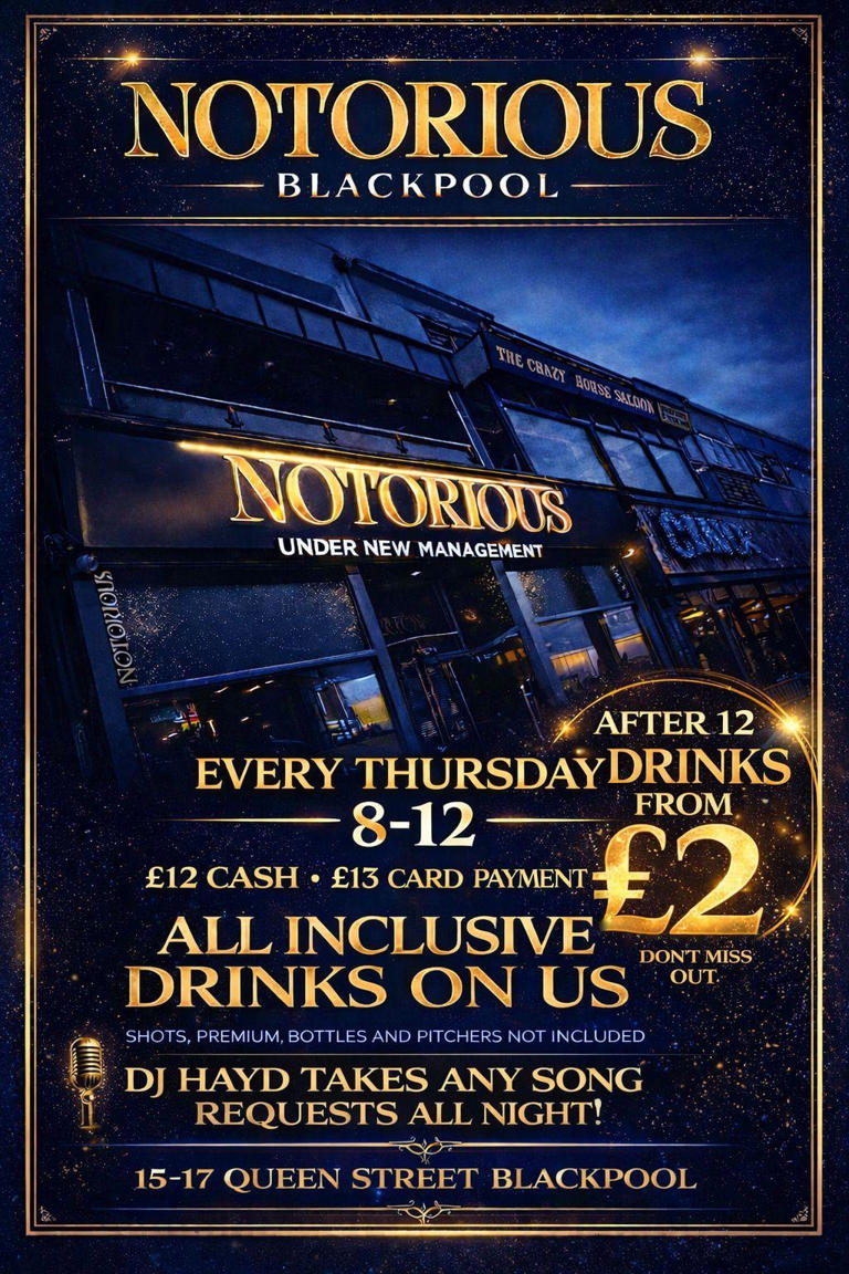 Notorious Blackpool launches the ultimate Monday night party