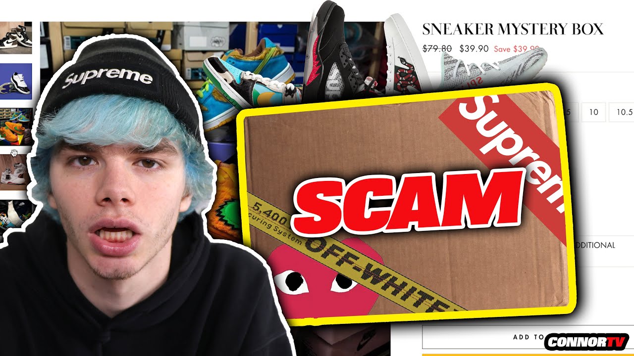 This fake sneaker mystery box turned into a total scam