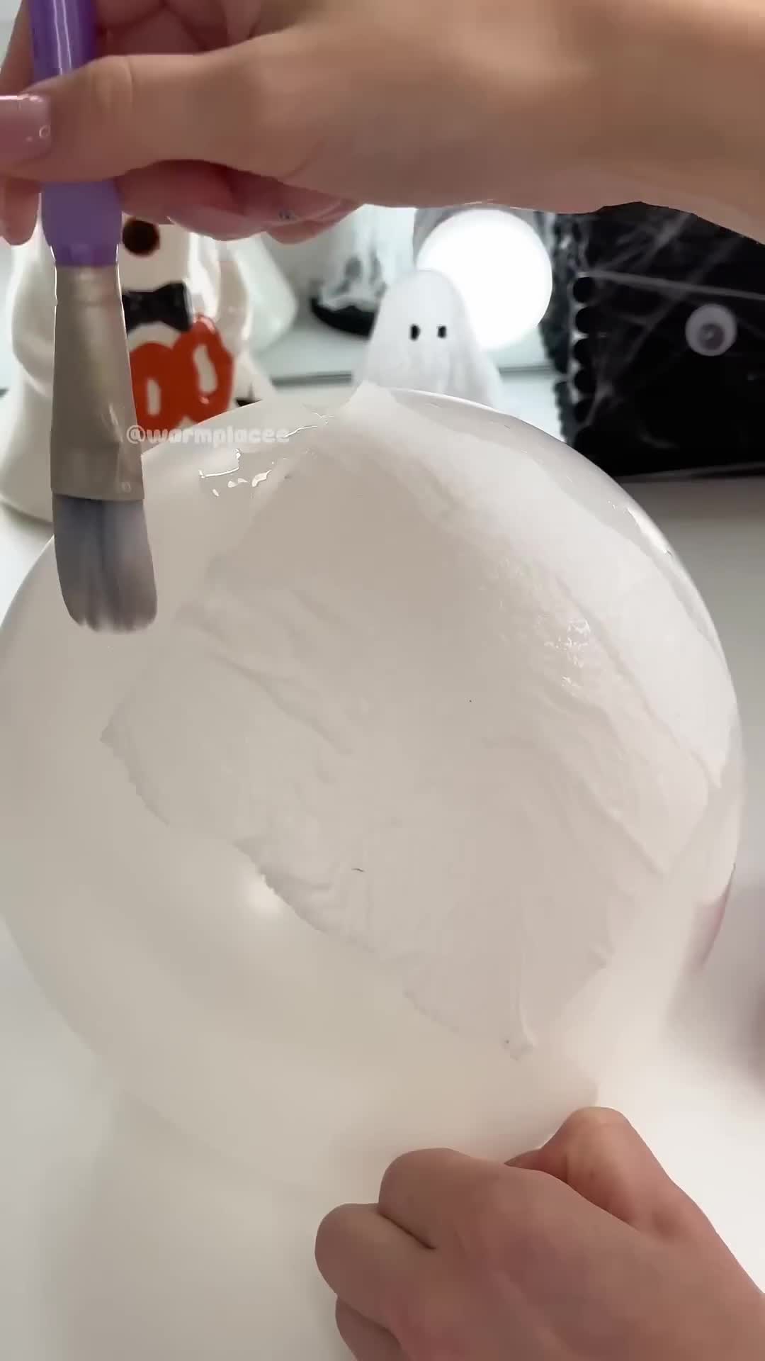 DIY Halloween night lamp 👻