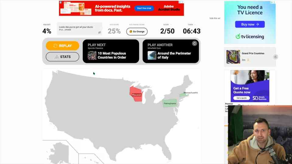 He thought this US state quiz would be easy