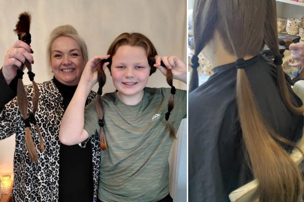 Miles’ four‑year hair journey ends with emotional charity chop