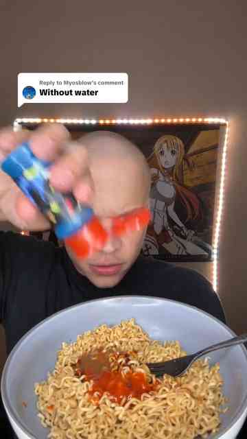 Spicy noodles without water