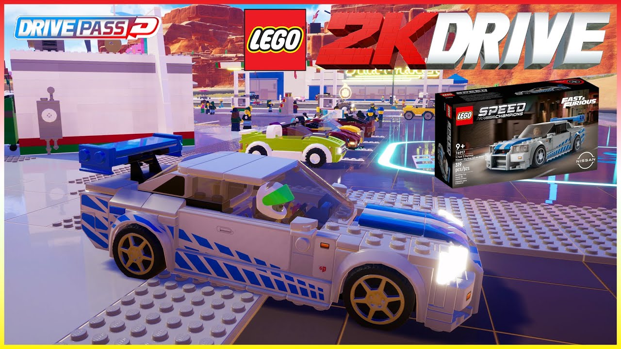 Lego 2K Drive Nissan Skyline GT-R34 gameplay