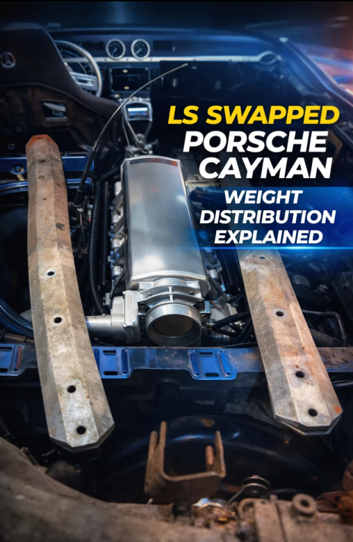 LS swapped Porsche Cayman weight distribution explained