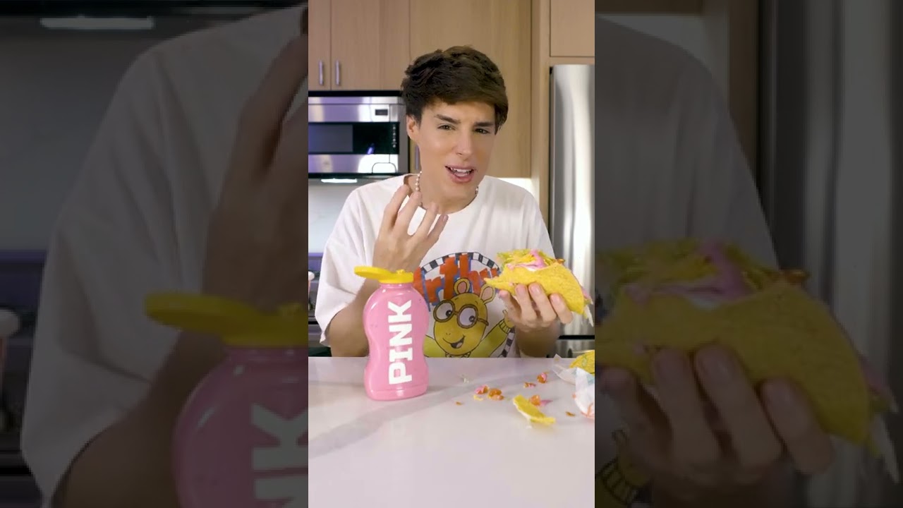 Trying the viral pink sauce everyone is talking about