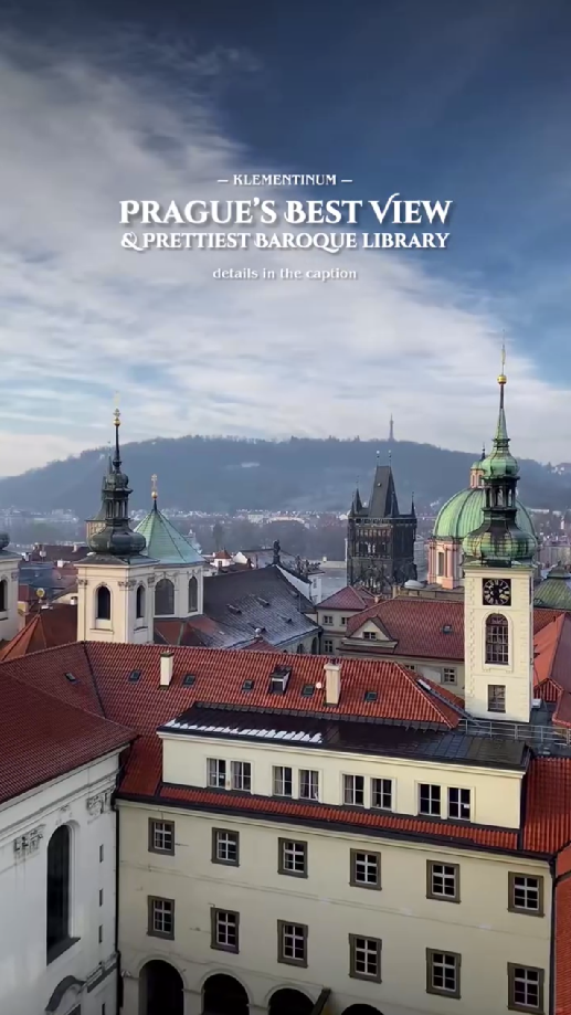 Explore the Baroque library and astronomical tower in Prague