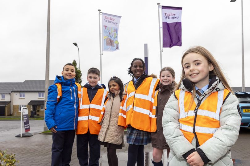 Hamilton pupils' artwork welcomes visitors to housing development