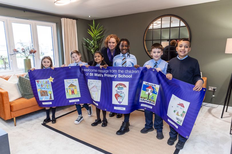 Hamilton pupils' artwork welcomes visitors to housing development