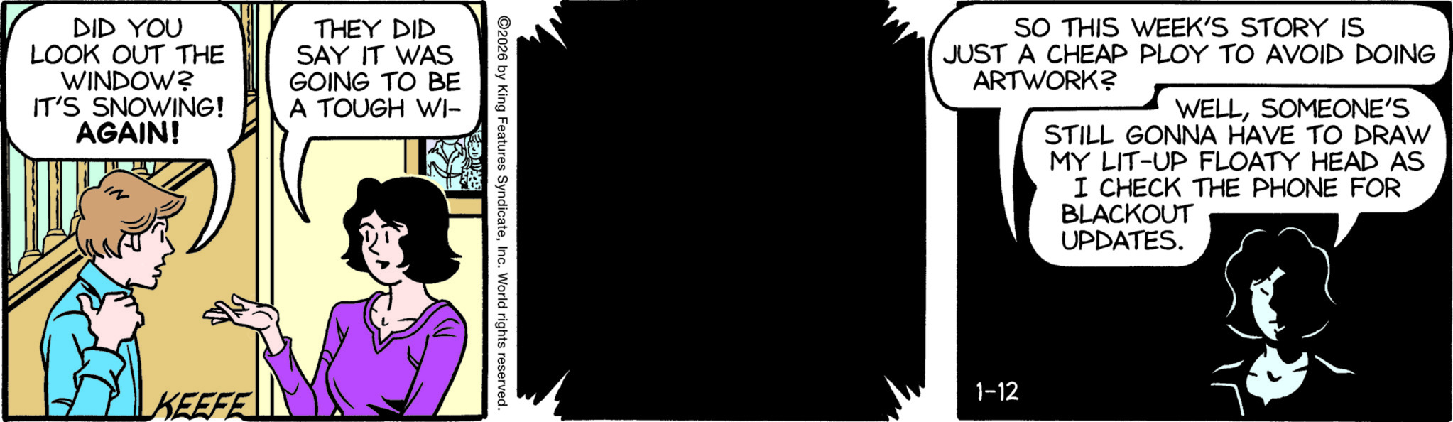 Sally Forth by Francesco Marciuliano; drawn by Jim Keefe