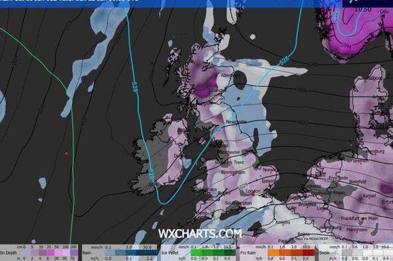 New snow maps show 600-mile Beast from the East weather front to hit UK