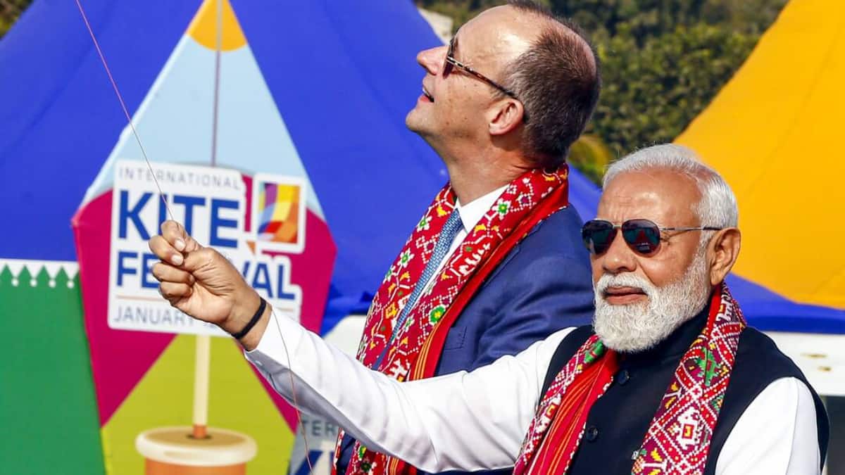 PM Modi and German Chancellor Merz join Ahmedabad’s International Kite ...