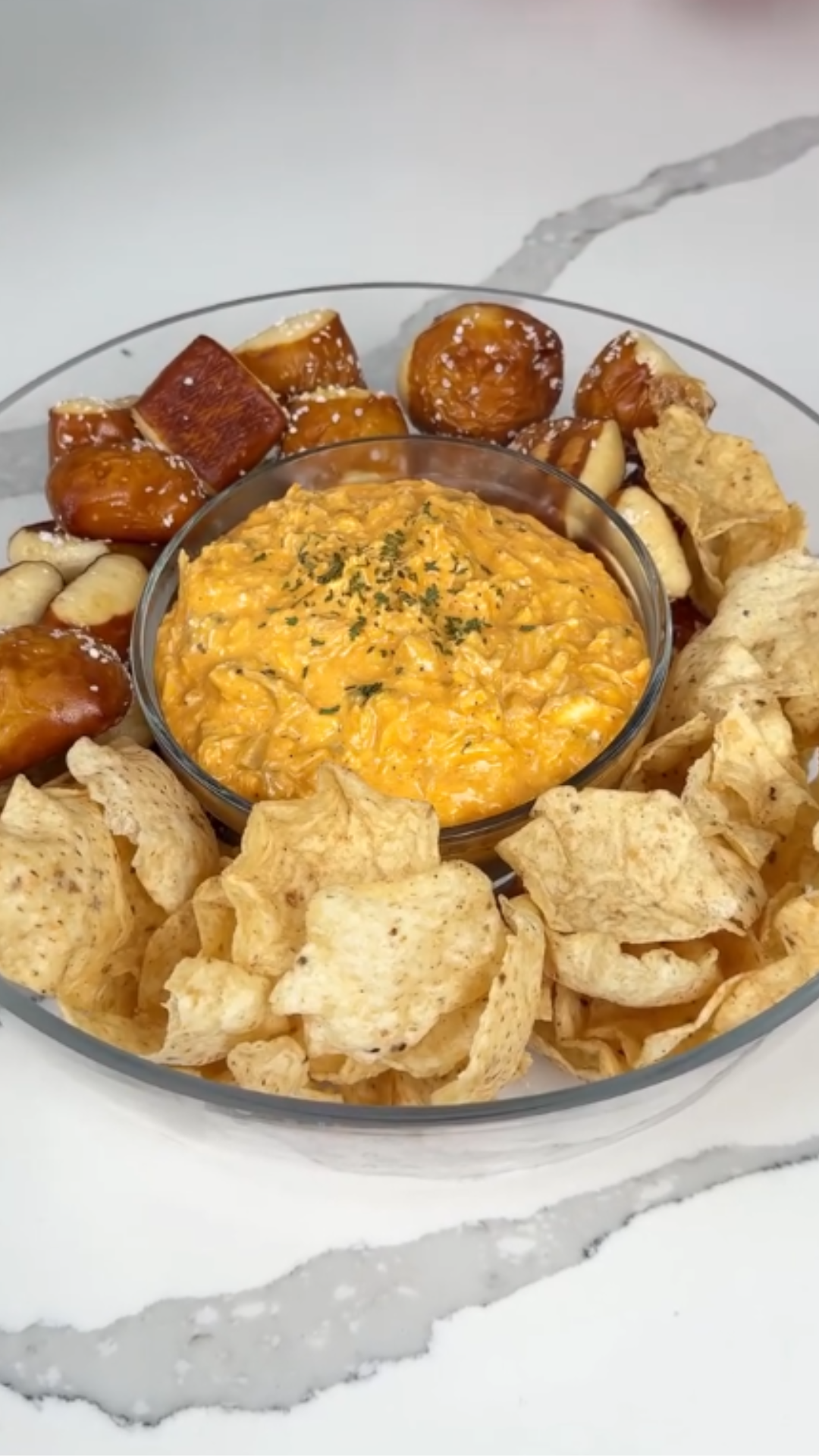 Everyone's favorite game day appetizer — easy and yummy buffalo chicken dip