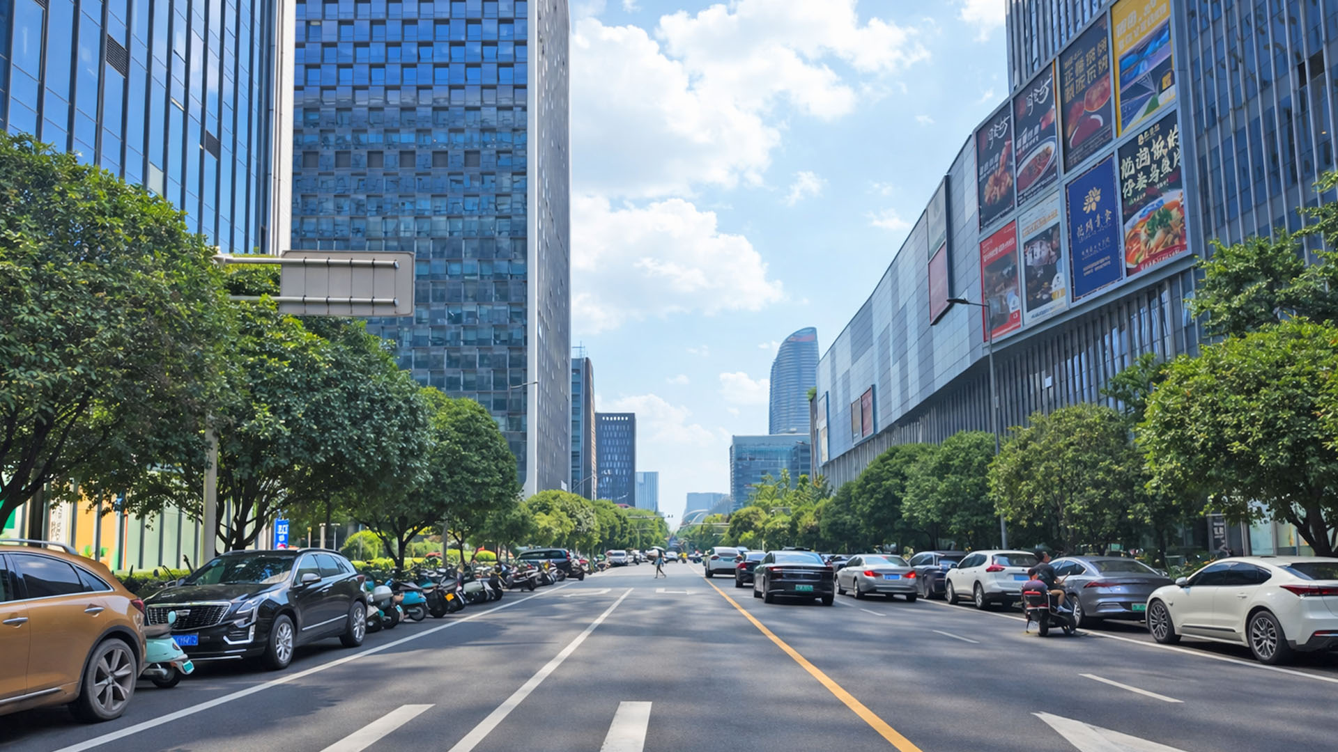 Menjelajahi kawasan bisnis modern di Chengdu