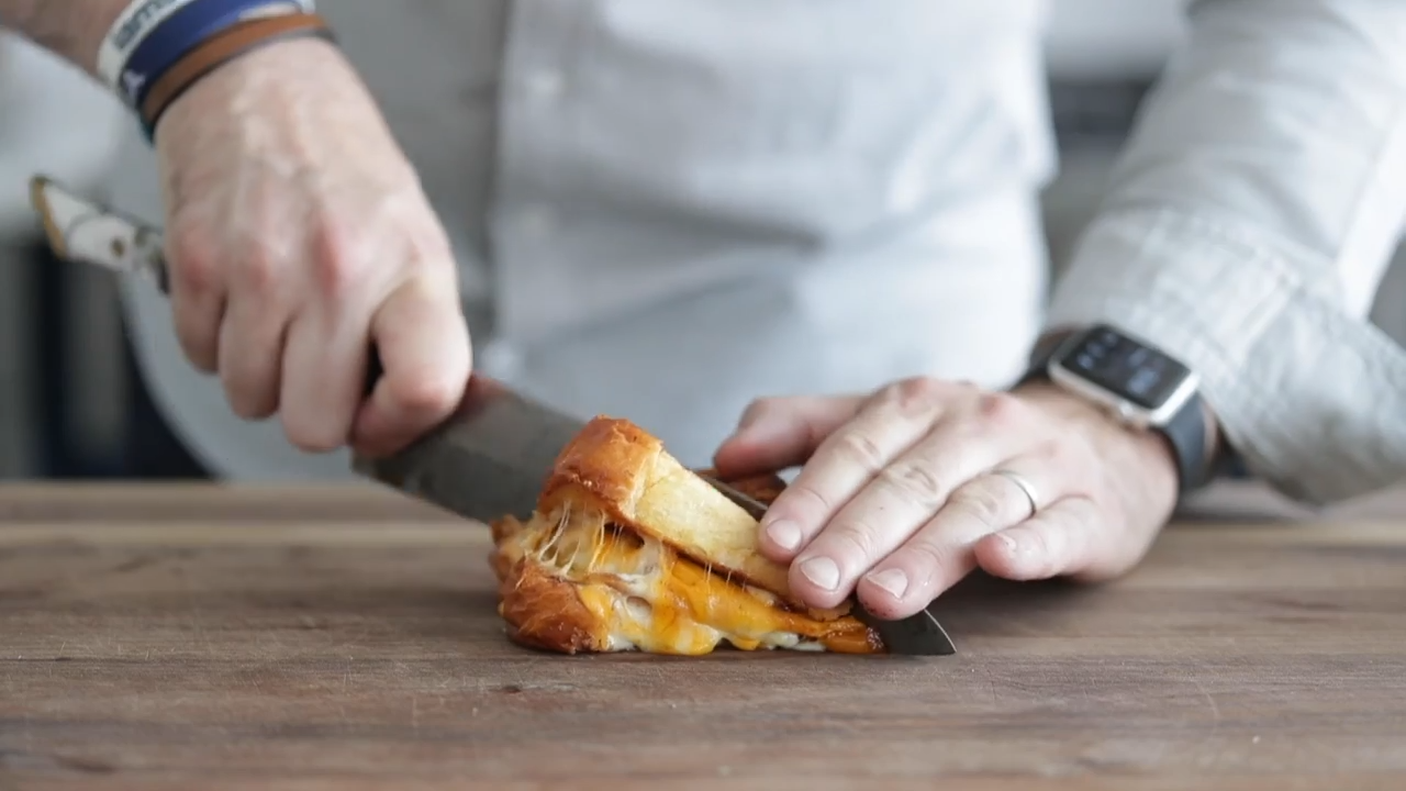 A seasonal grilled cheese and tomato soup moment designed for cold ...