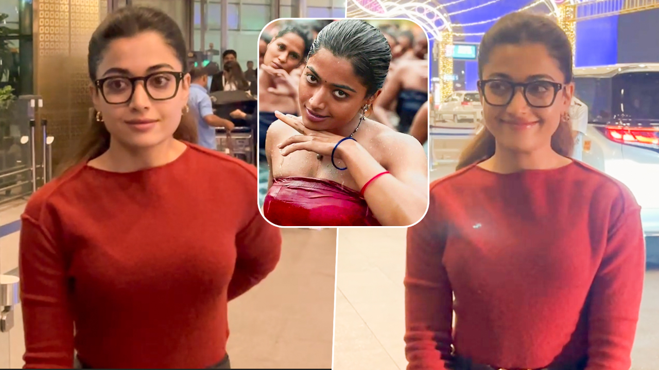 Rashmika Mandanna: Pan-India Pushpa girl Rashmika snapped at the Mumbai ...