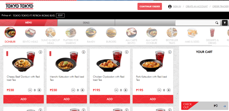 Tokyo Tokyo menu with prices [updated 2026]