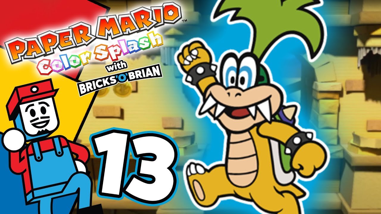 Iggy's irritating chariot chase! - Paper Mario Color Splash with Bricks ...