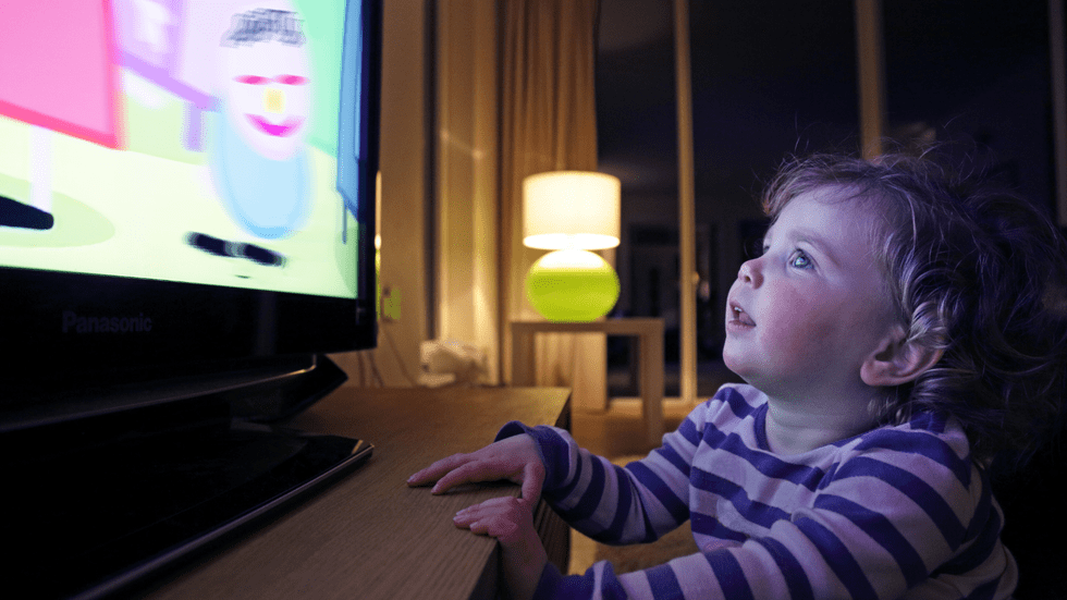 Britain's toddlers spend two hours every day watching screens
