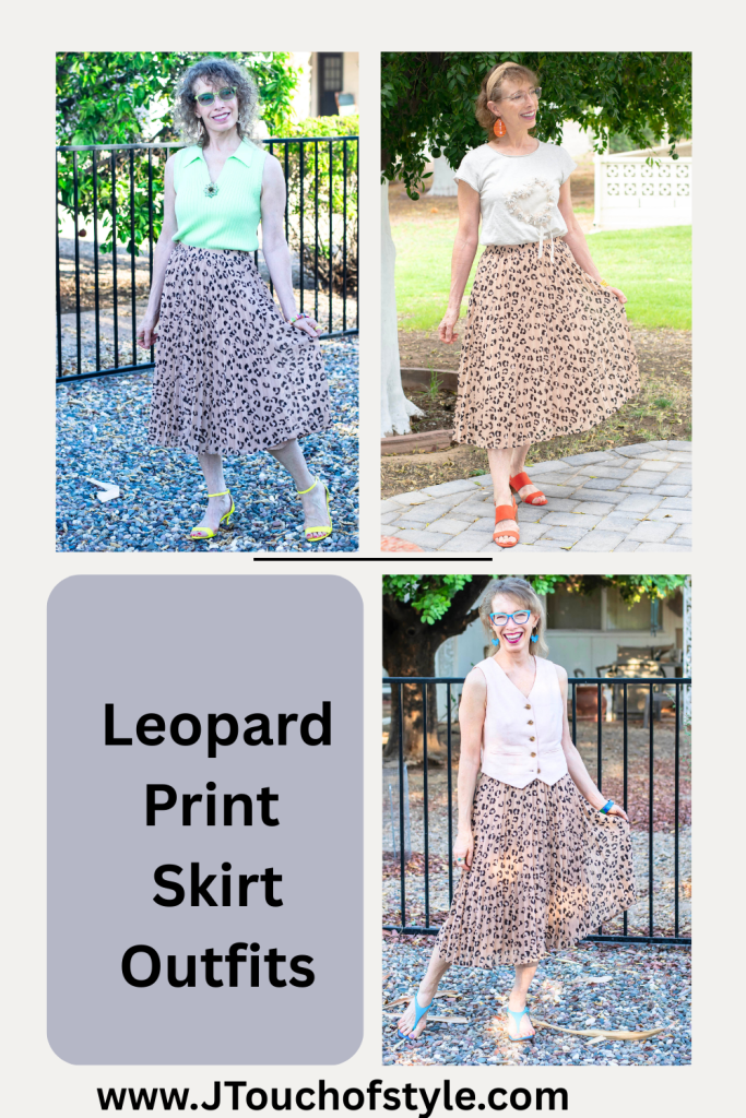 How to wear a leopard print skirt-summer & winter