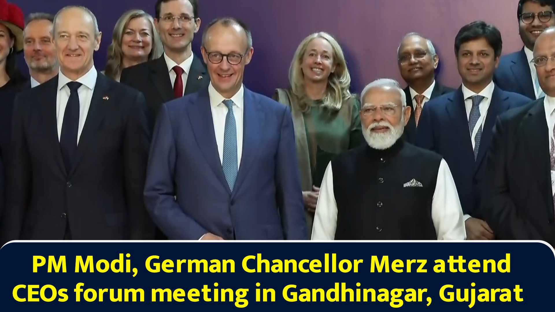 PM Modi, German Chancellor Merz attend CEOs Forum meeting in Ahmedabad ...