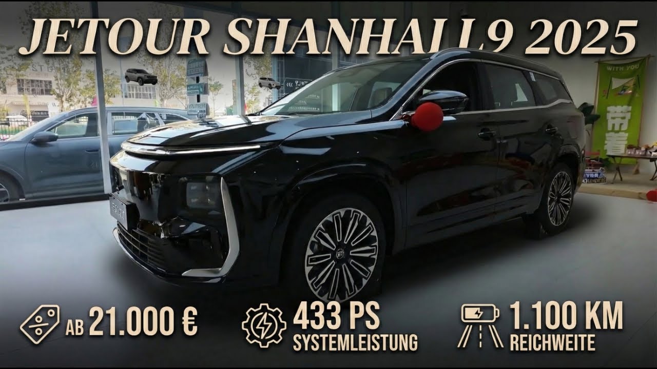 2025 Jetour Shanhai L9 vorgestellt: Plug-in-Hybrid-SUV ab 21.000