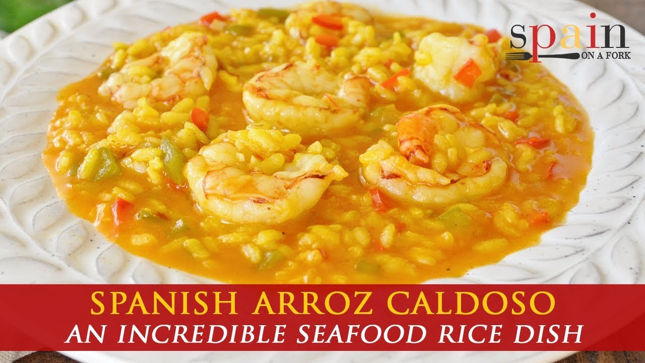 Spanish arroz caldoso with shrimp – authentic seafood recipe