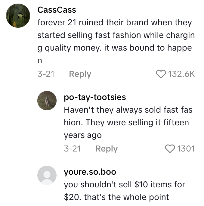 ‘Still stuck in 2010’ – a shopper thinks Forever 21 went out of ...