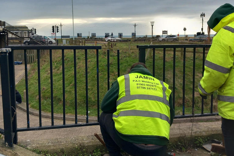 Maintenance work continues at Worthing seaside car park amid ...