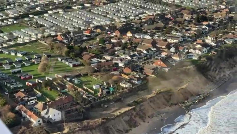 Britain’s ‘most eroded coastline’ 27 years ago – before homes lost to ...