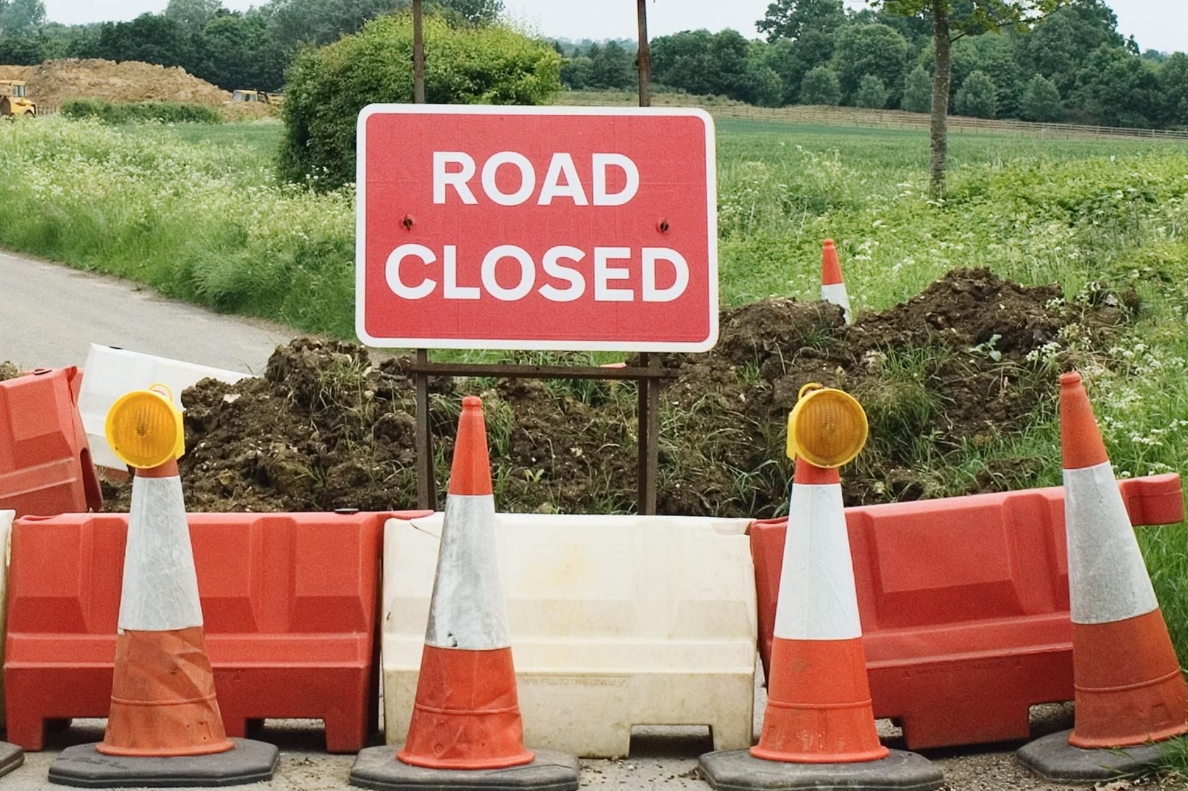 Water repairs to shut roads near Northampton and Daventry this month