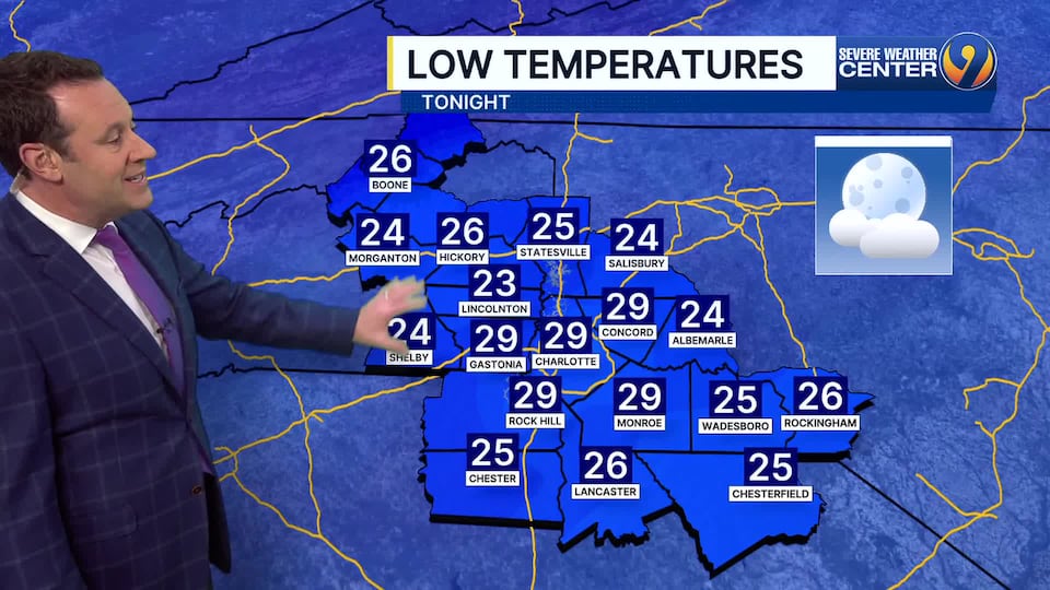 Monday morning's forecast with meteorologist Keith Monday