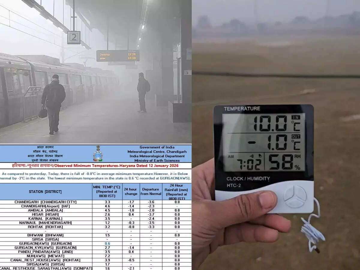 Gurgaon colder than Shimla! Minimum temperature in Gurugram drops to 0. ...