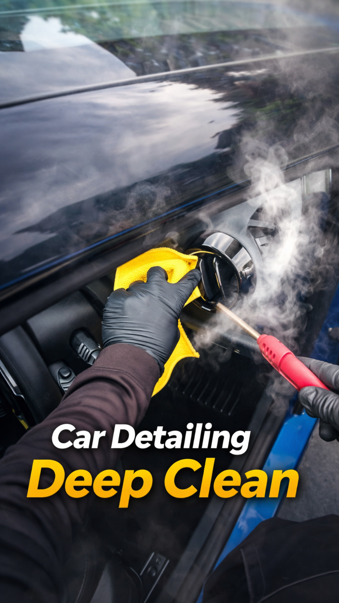 Car deep clean satisfying detailing perfectly clean results