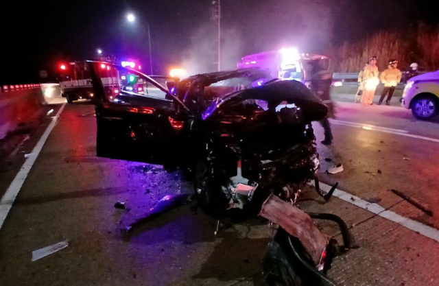 Asleep with cruise control on? Police and a tow truck driver were killed