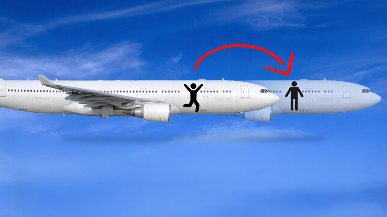 Where would you land if you jumped on a plane?